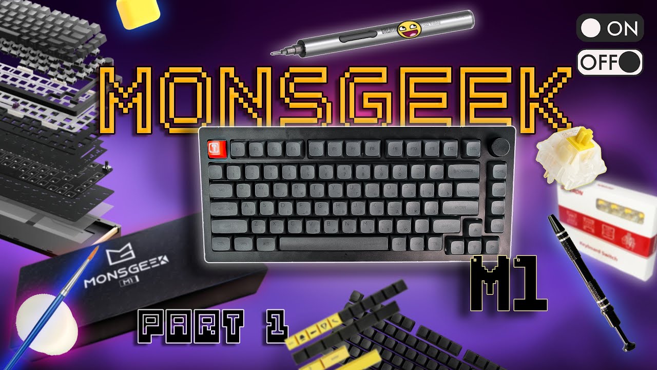 Monsgeek m1 custom keyboard (Part 1) + Unboxing + ASMR - YouTube