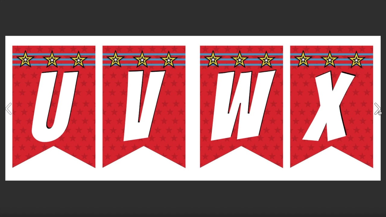 Superhero Banner Sign Decoration - YouTube