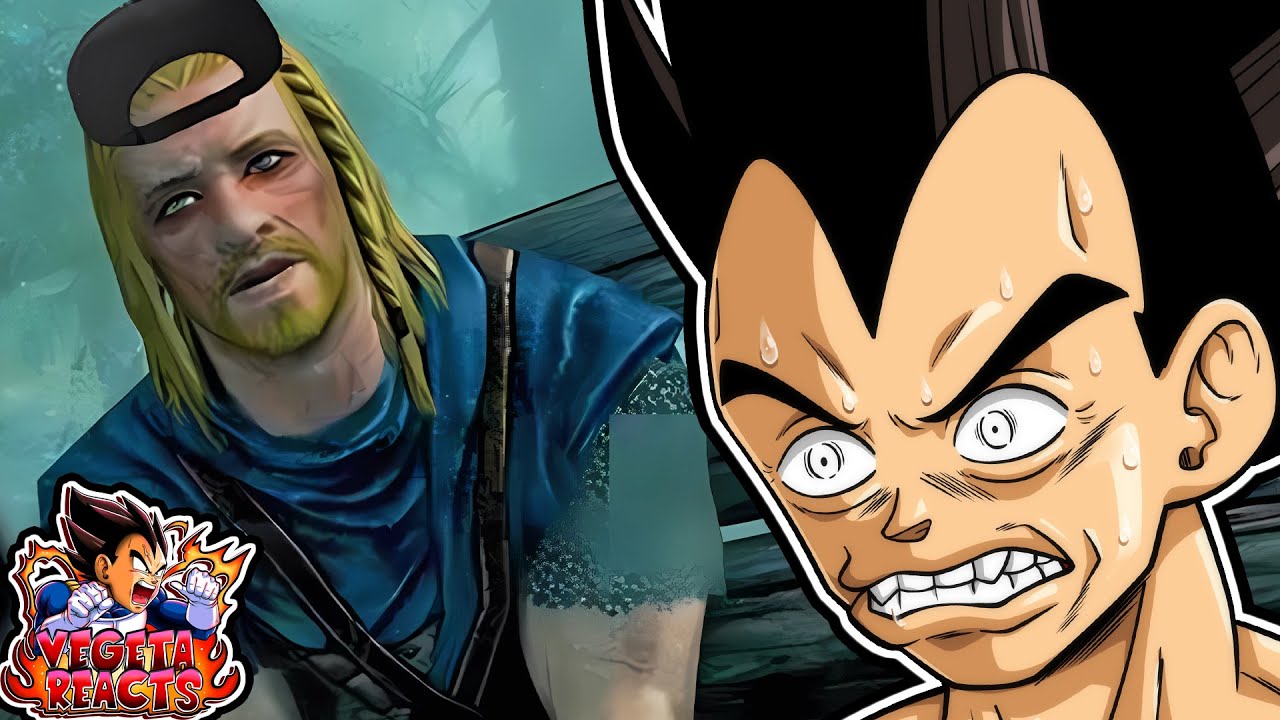 BRAIN ROT OVER 9000!!! | Vegeta Reacts To Skyrim Intro But It's ...