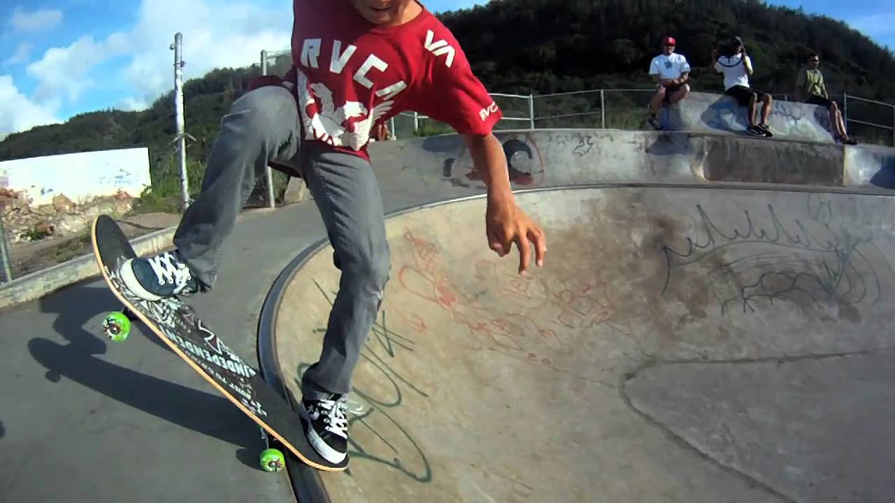 GoPro HD Kalani David skateboard session - YouTube