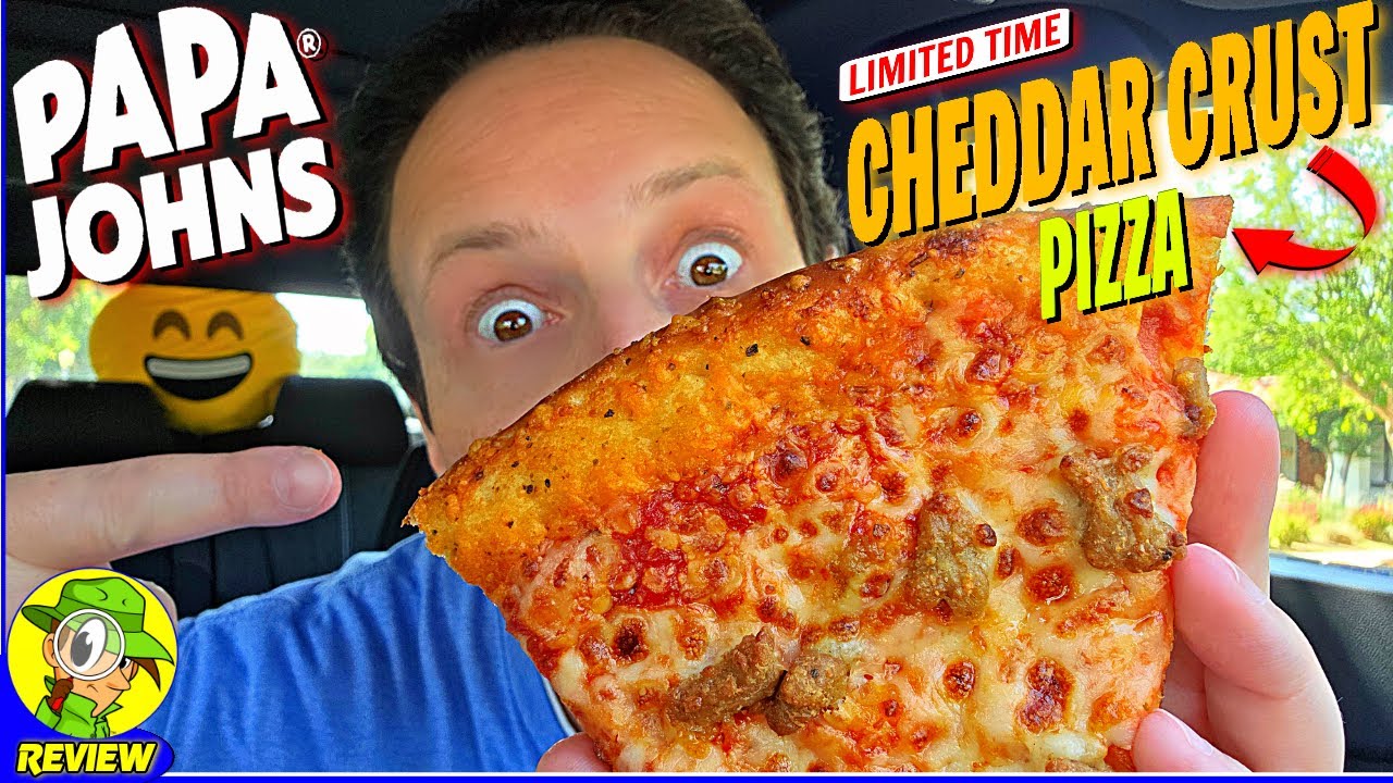 Papa John's® Cheddar Crust Pizza Review 👨‍🍳🧀🍕 Is It A Game Changer?! 🤔 ...
