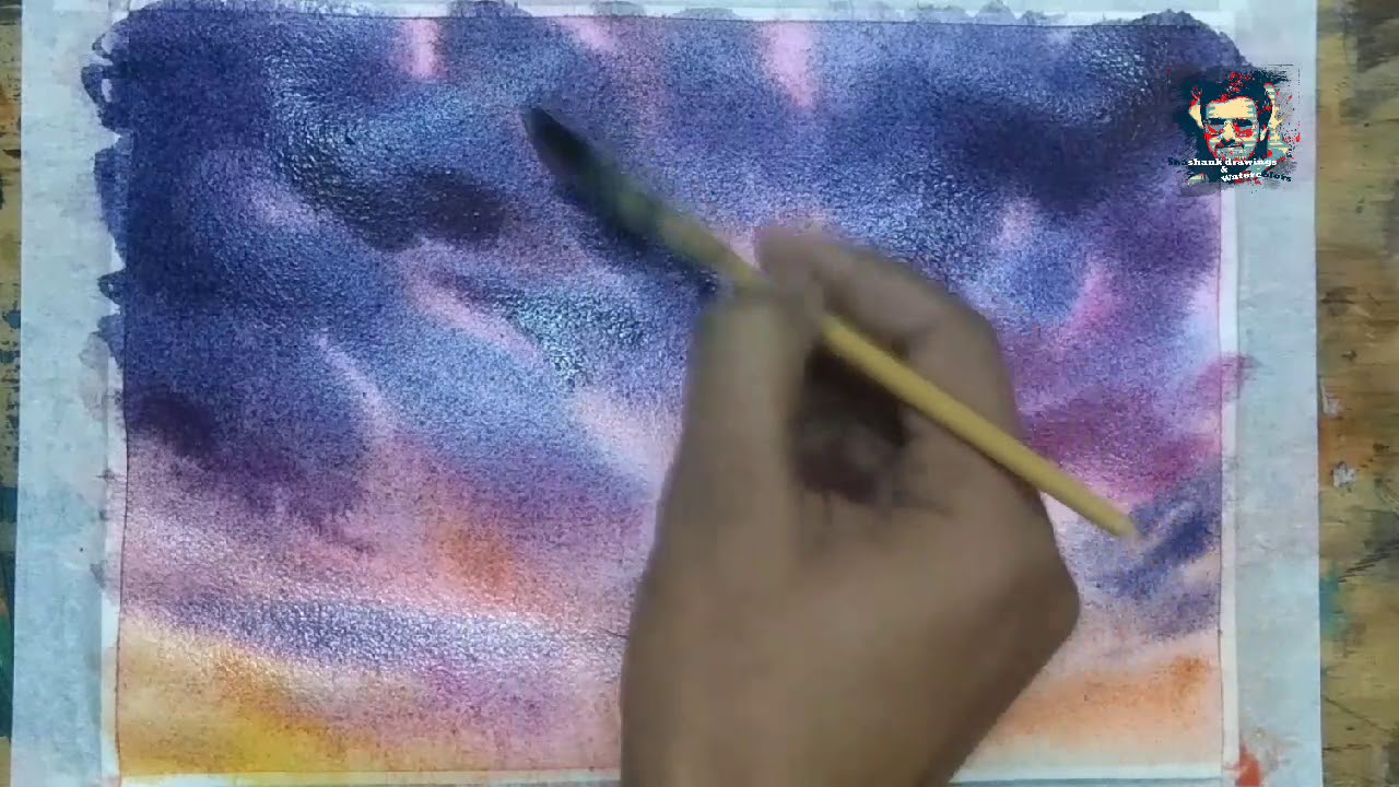 Easy watercolor cloud tutorial- Important tips for watercolor paintings ...