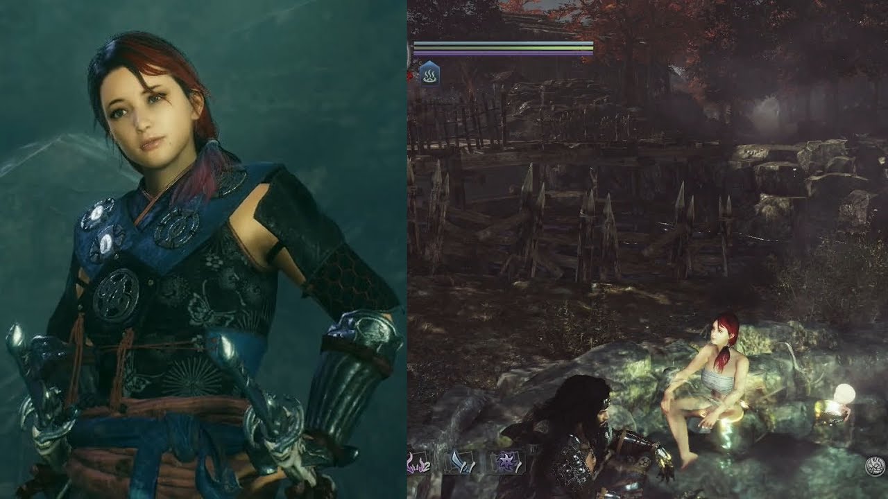 Nioh 2 Female Character Creation & Hitting The Hot Spring - YouTube