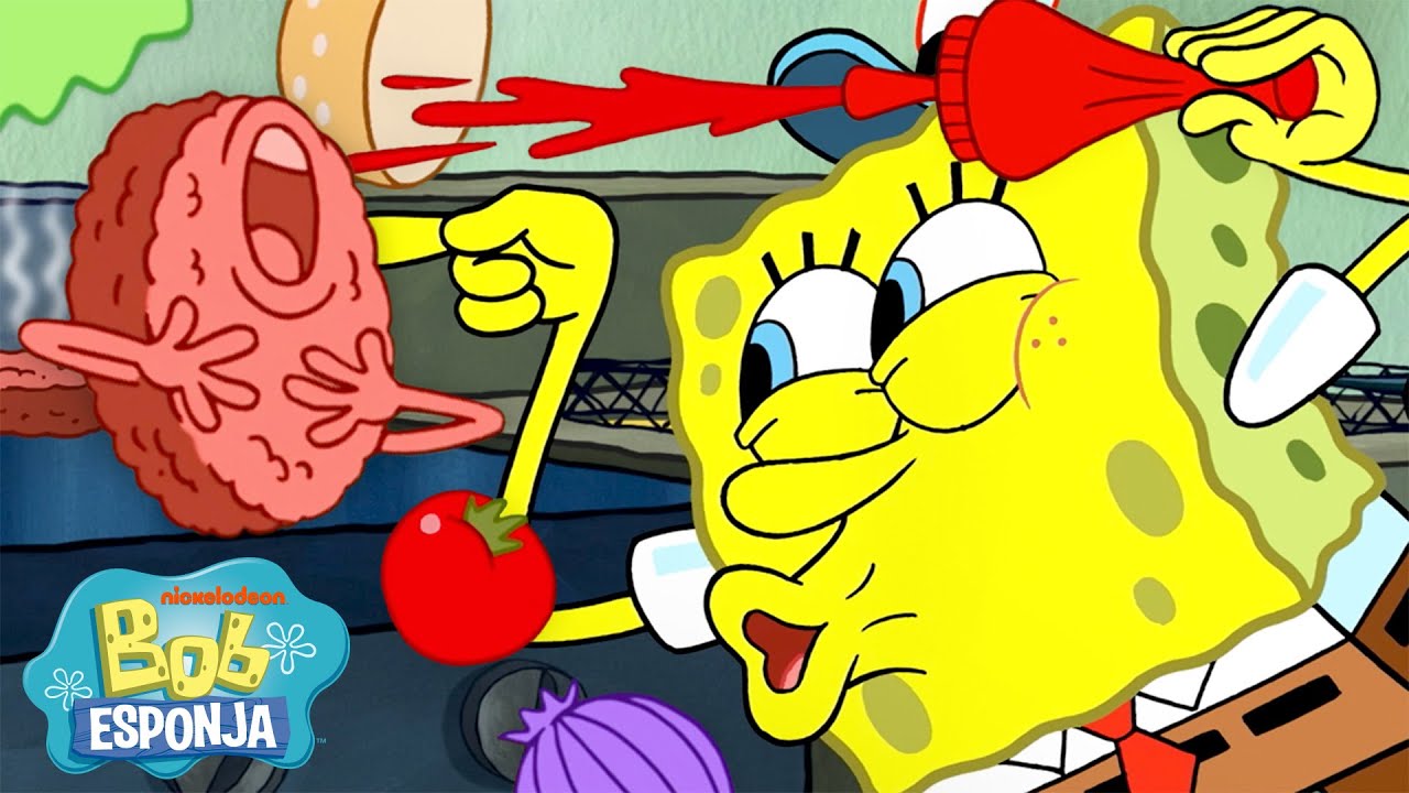 Bob Esponja | Espera, Deixa o Bob Esponja Cozinhar 🔥 | Compilação de 60 ...