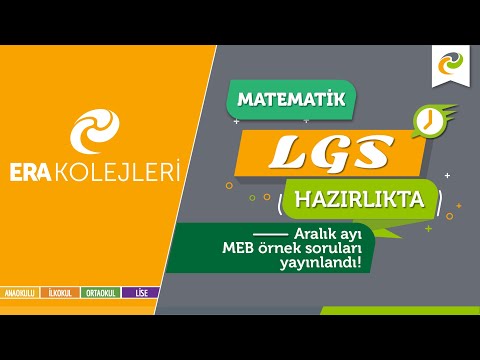 Aralık Ayı Örnek Sorular Matematik LGS 2023