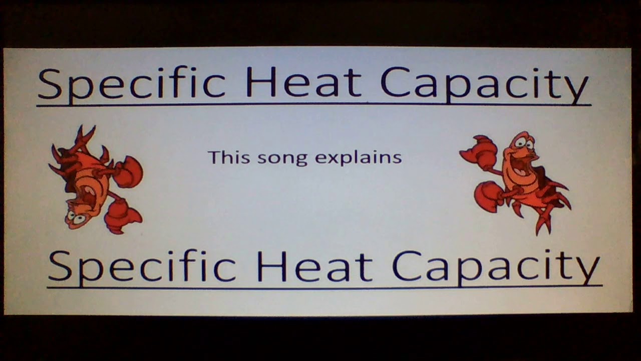 Specific Heat Capacity song - YouTube