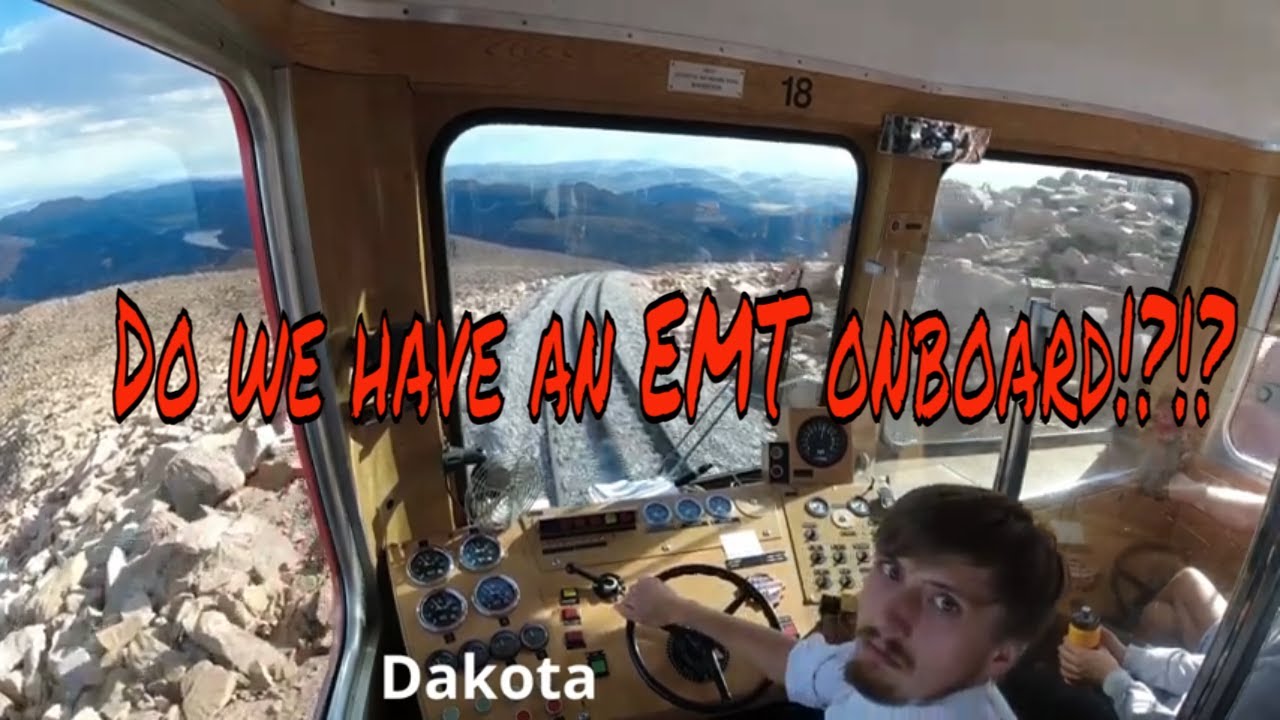 Pikes Peak Cog Railway drivers eye view with EMT search!!! - YouTube