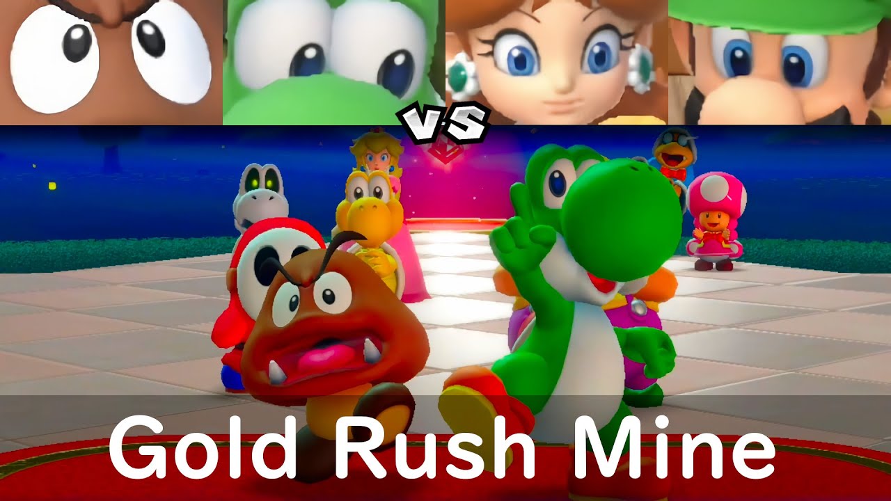 Super Mario Party Goomba and Yoshi vs Daisy and Luigi #71 - YouTube
