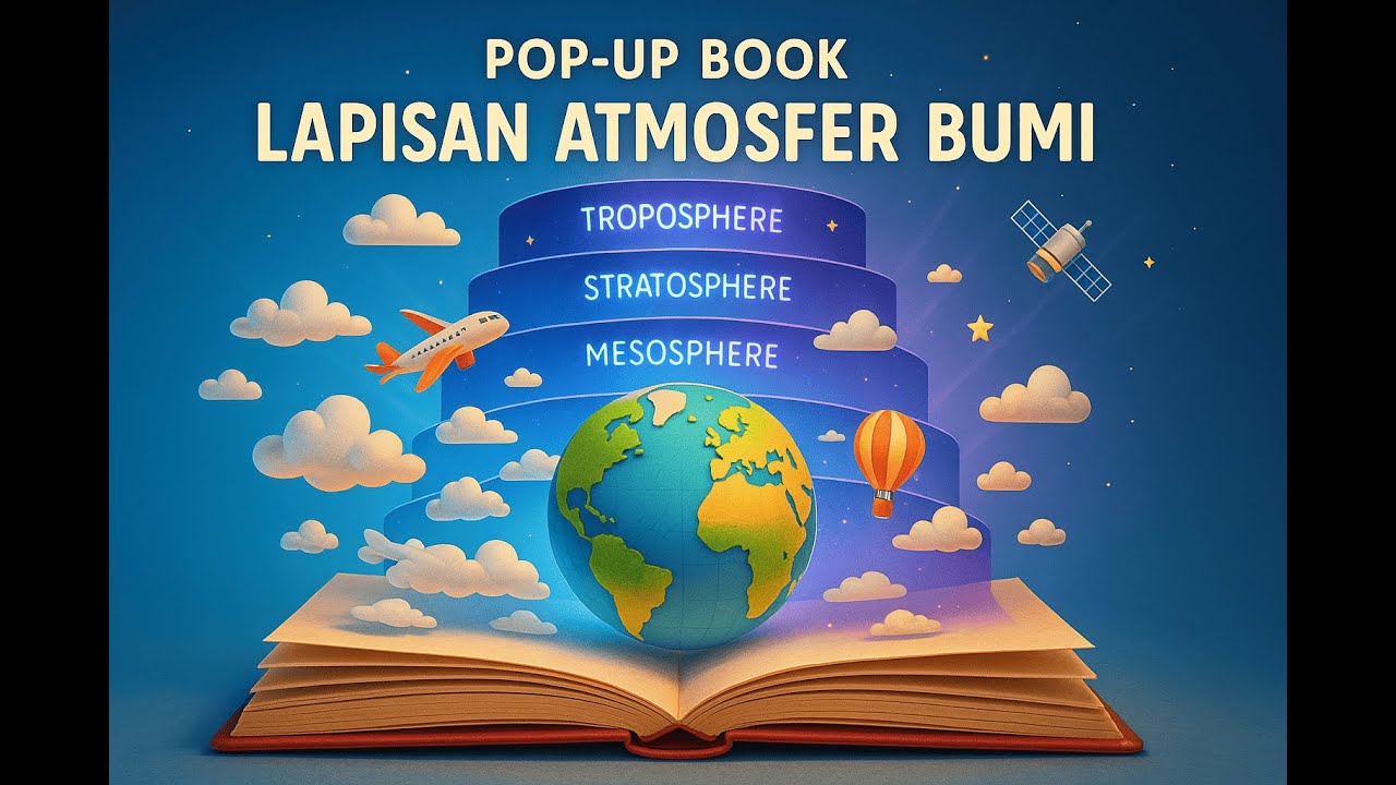 Pop-Up Book Lapisan Atmosfer Bumi 🌍 | Belajar Sains Anak #edukasi - YouTube