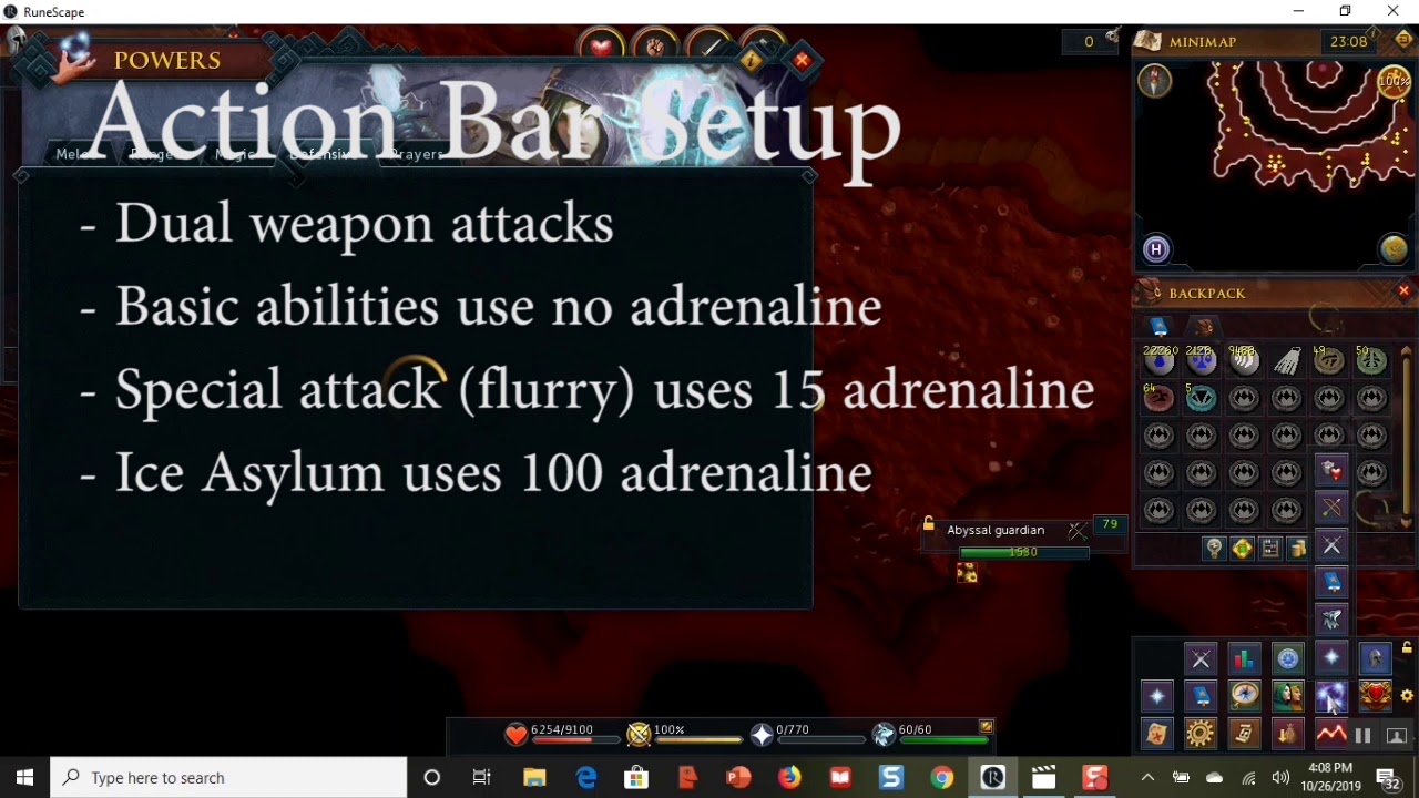 Runescape 3 - Complete AFK training ABYSS guide - YouTube