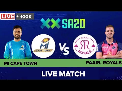 SA T20 League Live | MI Cape Town vs Paarl Royals Live | South Africa T20 League Live Match ...