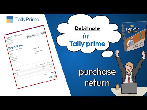 debit note for purchase return in tally prime || - YouTube