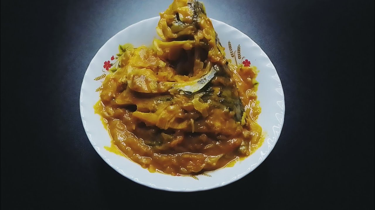 বাঁধাকপি দিয়ে কাতলা মাছের মাথা রেসিপি // Cabbage Recipe with Katla ...