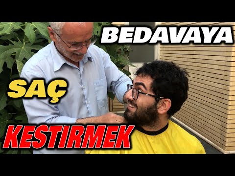 BABAM SAÇIMI KESDI !!! / BEDAVAYA SAÇ KESTİRMEK NASİL OLDU !!??🤯😲