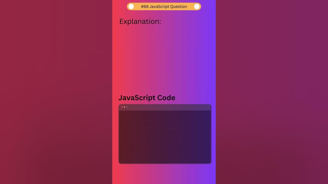 69 Javascript Interview Question Javascriptinterview Javascript