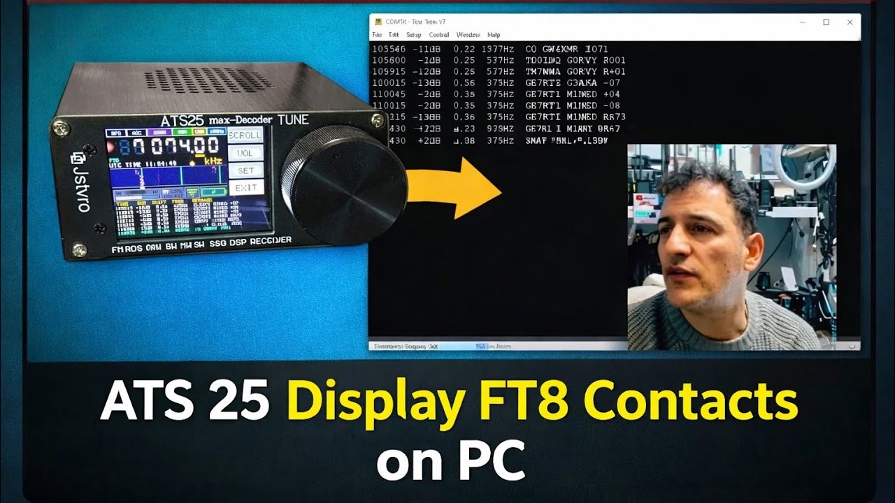 ATS 25 Display FT8 Contacts on PC - YouTube