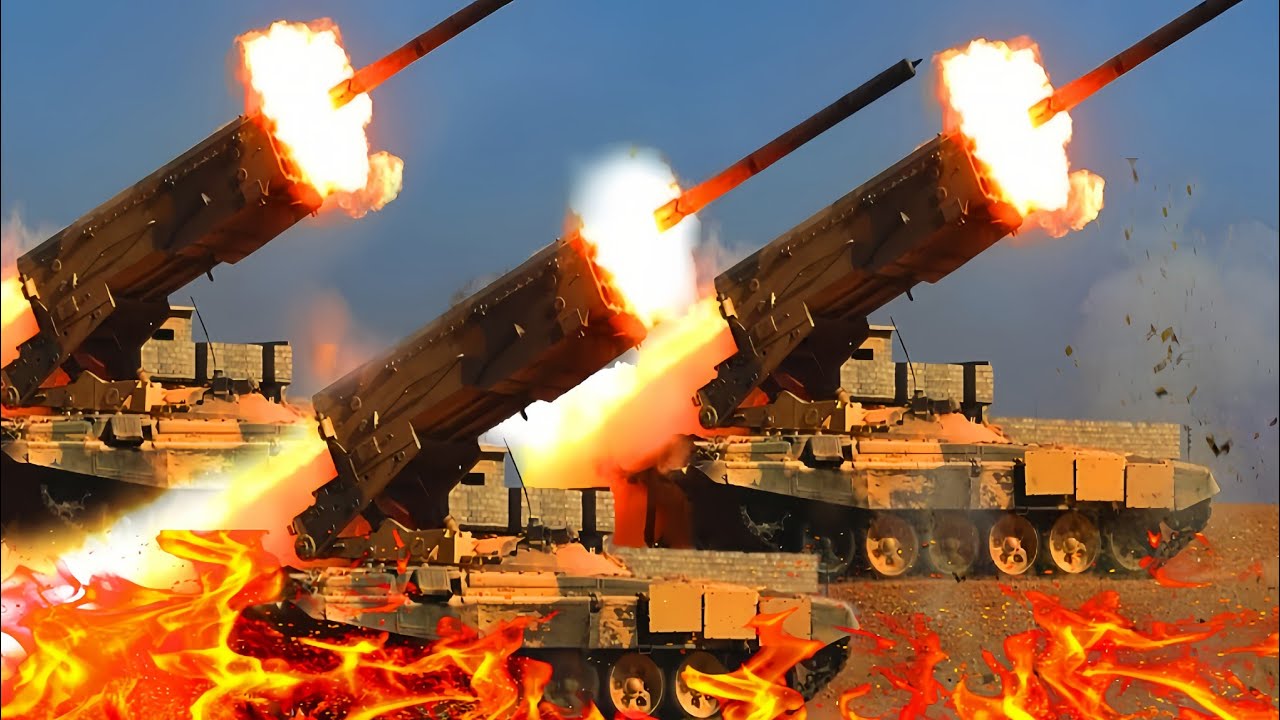 Today! Dozens of Russian TOS-1A Deadly Rockets Burn Ukrainian Military ...