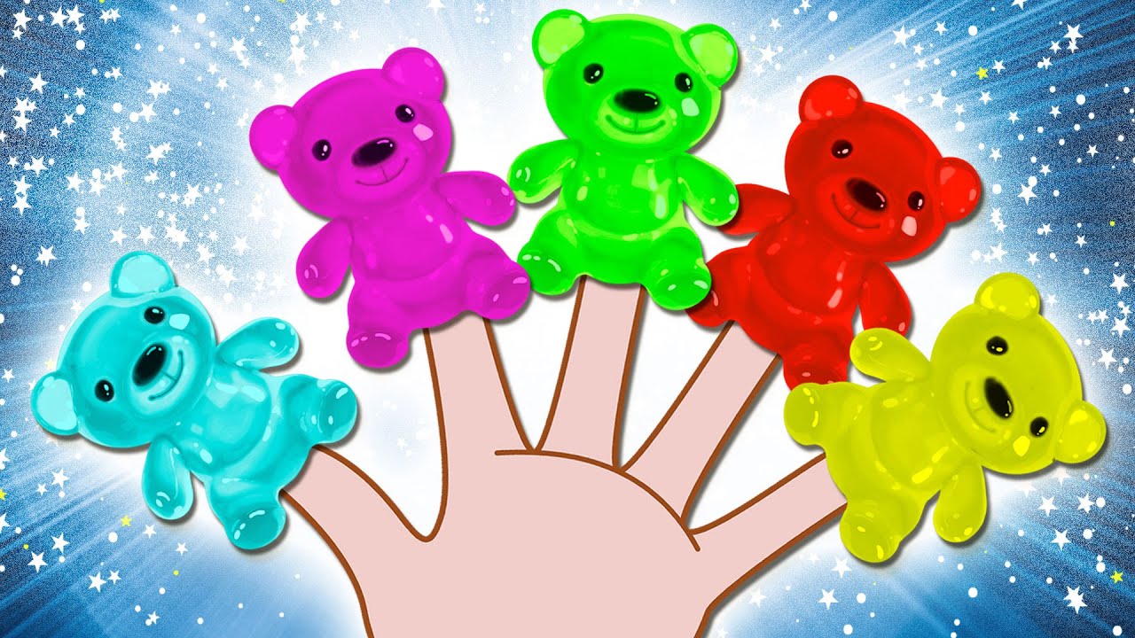 Gummy Bear Finger Family Song + Finger Family Rhymes Collection | Kids ...