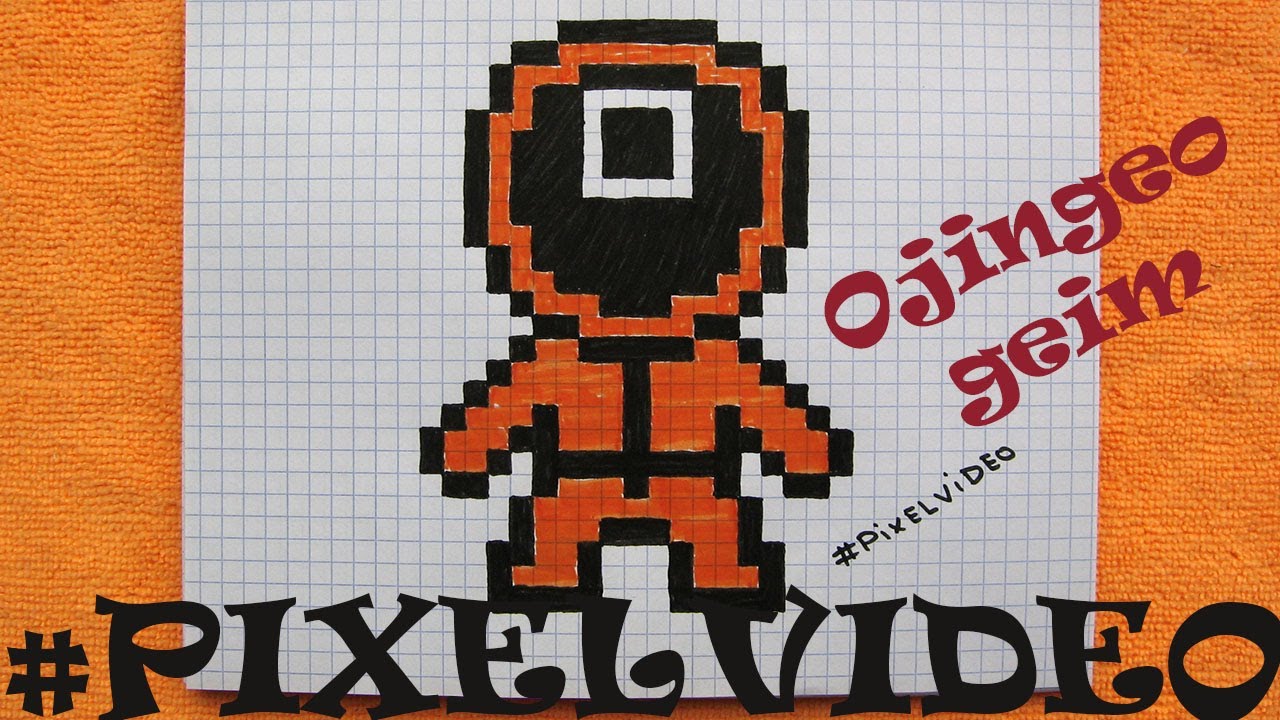 How to draw Squid Game Pixel art #ojingeogeim, #pixelvideo - YouTube