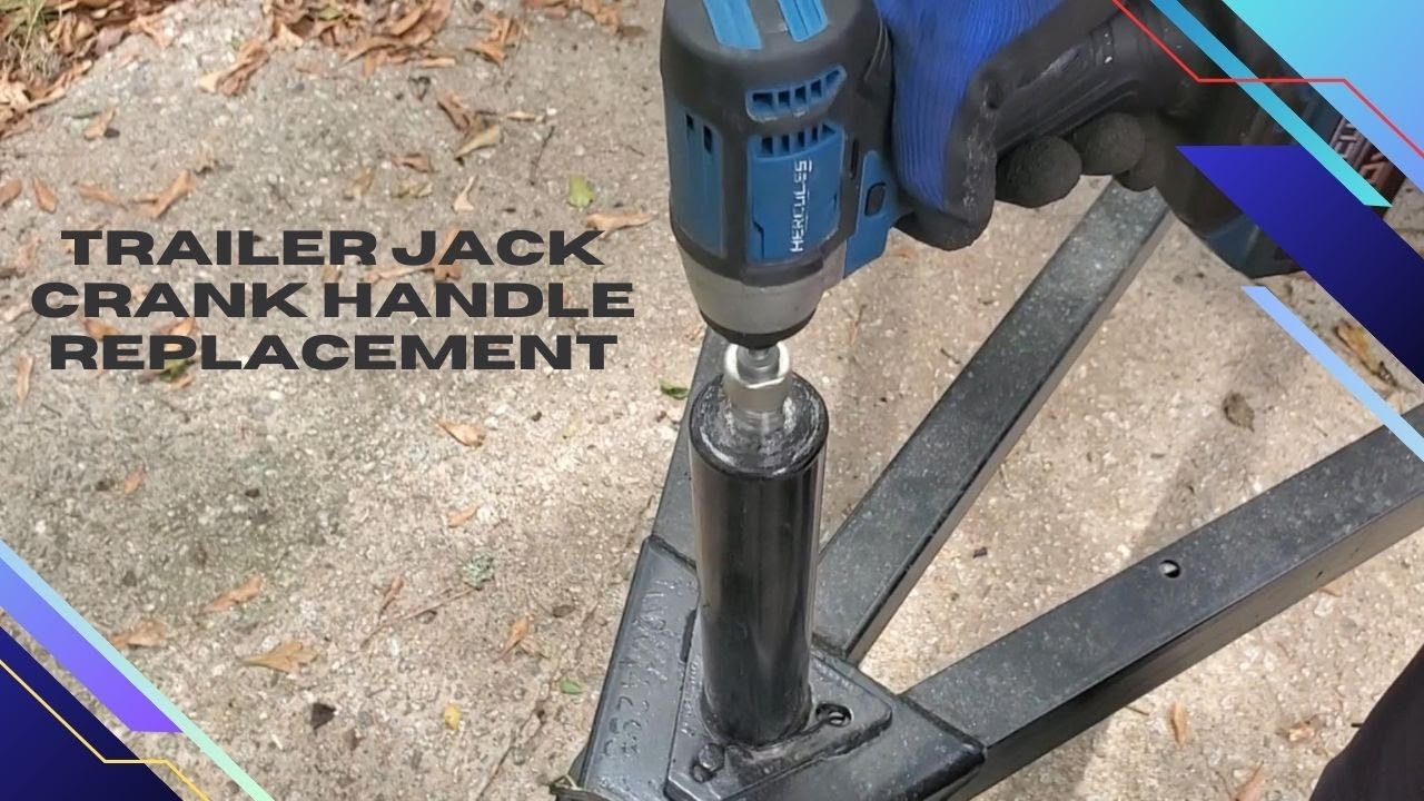 Trailer Jack Crank Handle Replaced by Stainless Steel 1/2-inch Adapter ...