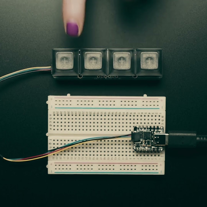 PCB of the day! NeoKey 1x4 QT I2C - Four Mechanical Key Switches with NeoPixels - STEMMA Qwiic 🔧 ...