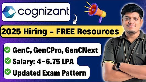 Cognizant 2025 BATCH - FREE Preparation - YouTube