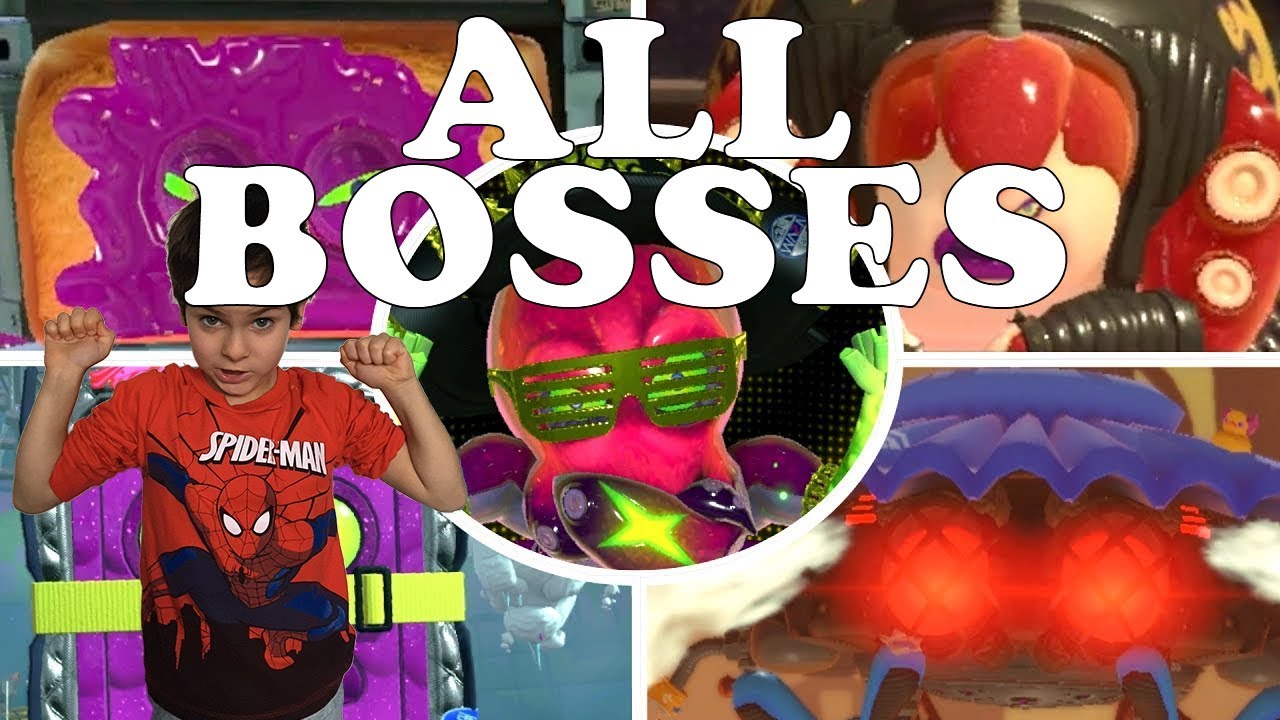 ALL BOSSES - Splatoon 2 - YouTube