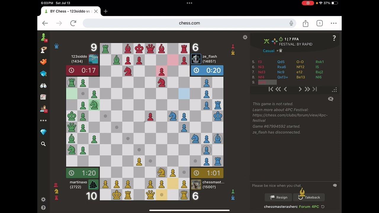 Playing 4 player chess - YouTube
