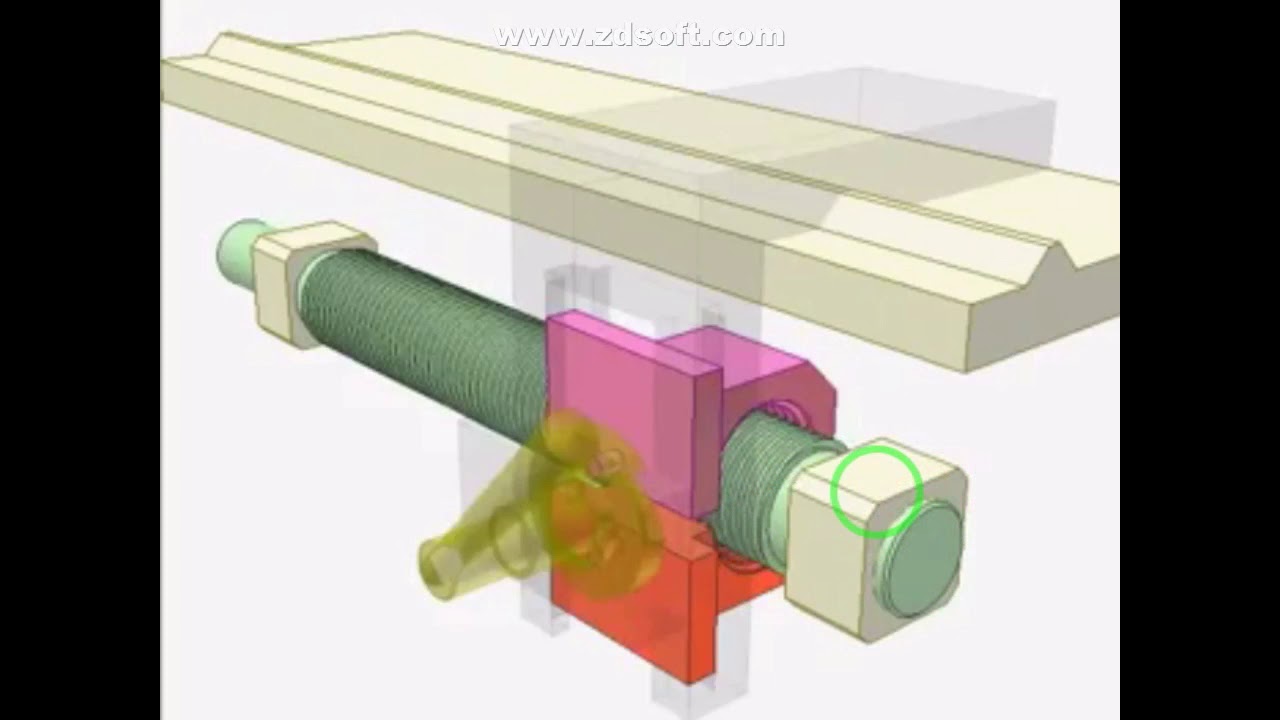 Lathe Machine leadscrew - YouTube