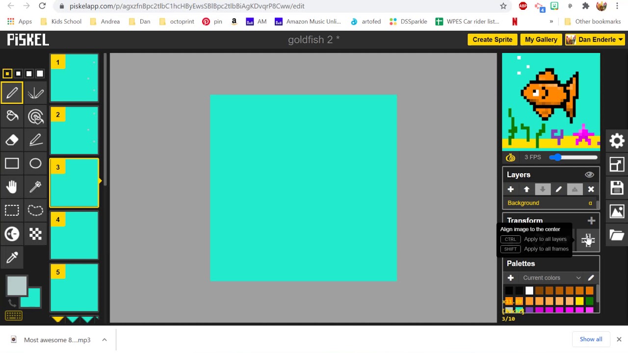 Using layers in Piskel - YouTube