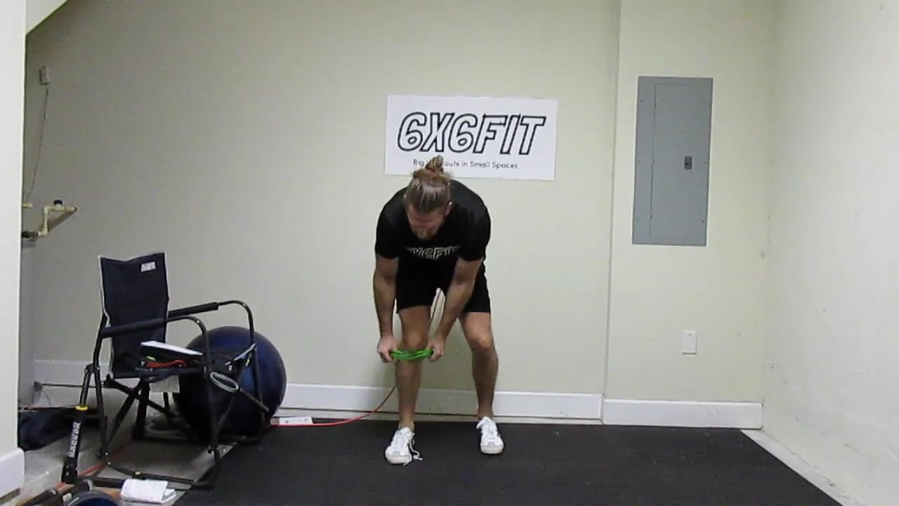 Banded Side Squat - YouTube