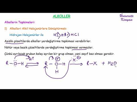ORGANİK KİMYA | ALKOLLER | ALKOLLERİN TEPKİMELERİ 1