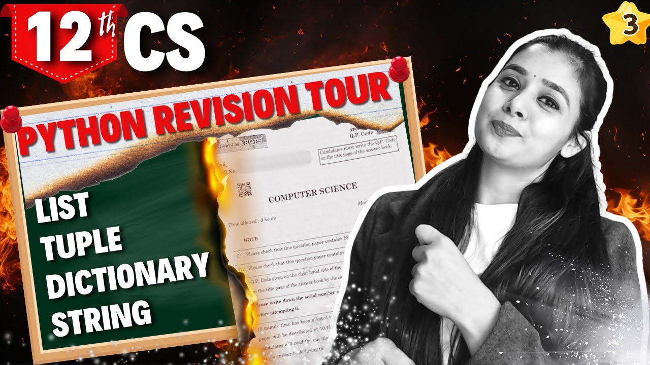 Day 03 Python Revision Tour List Tuple Dictionary String Class 12 Computer Science
