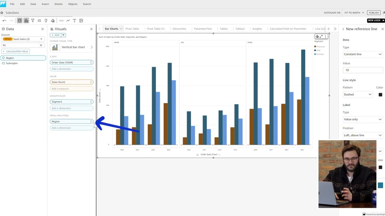 QuickSight Visuals - Bar Charts - YouTube