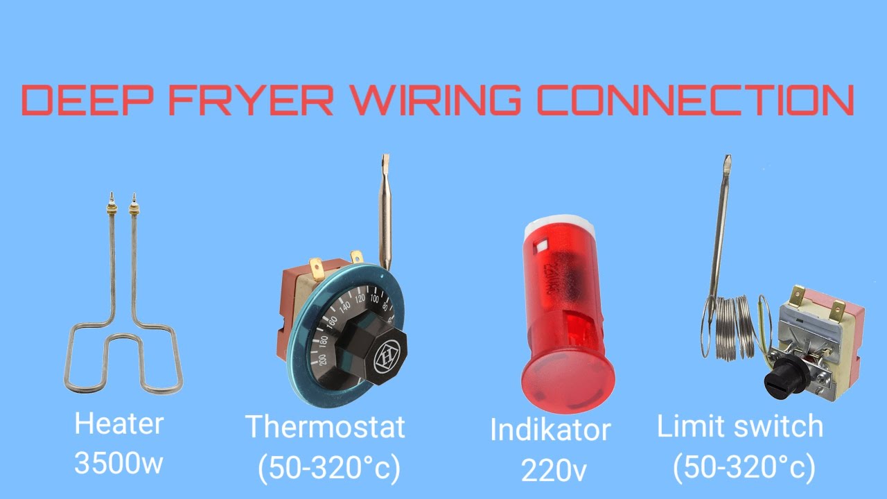 deep fryer single phase wiring connection - YouTube