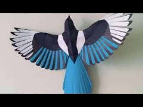 How to make easy paper's Crow - YouTube