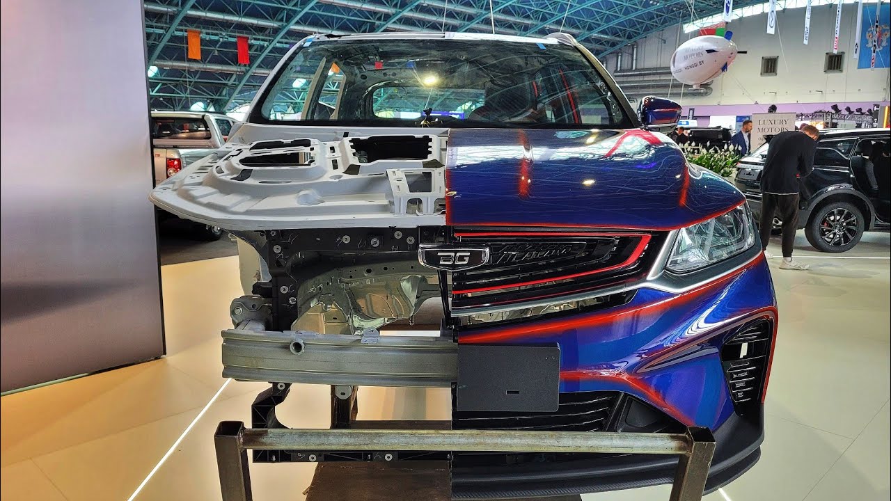 2023 Belgee X-50 / Geely Coolray - body cross-section - YouTube