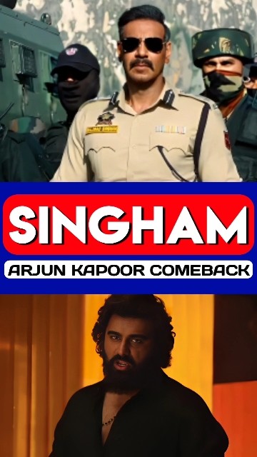 "Arjun Kapoor as Villain in Singham Again | Comeback?" #singhamagain # ...