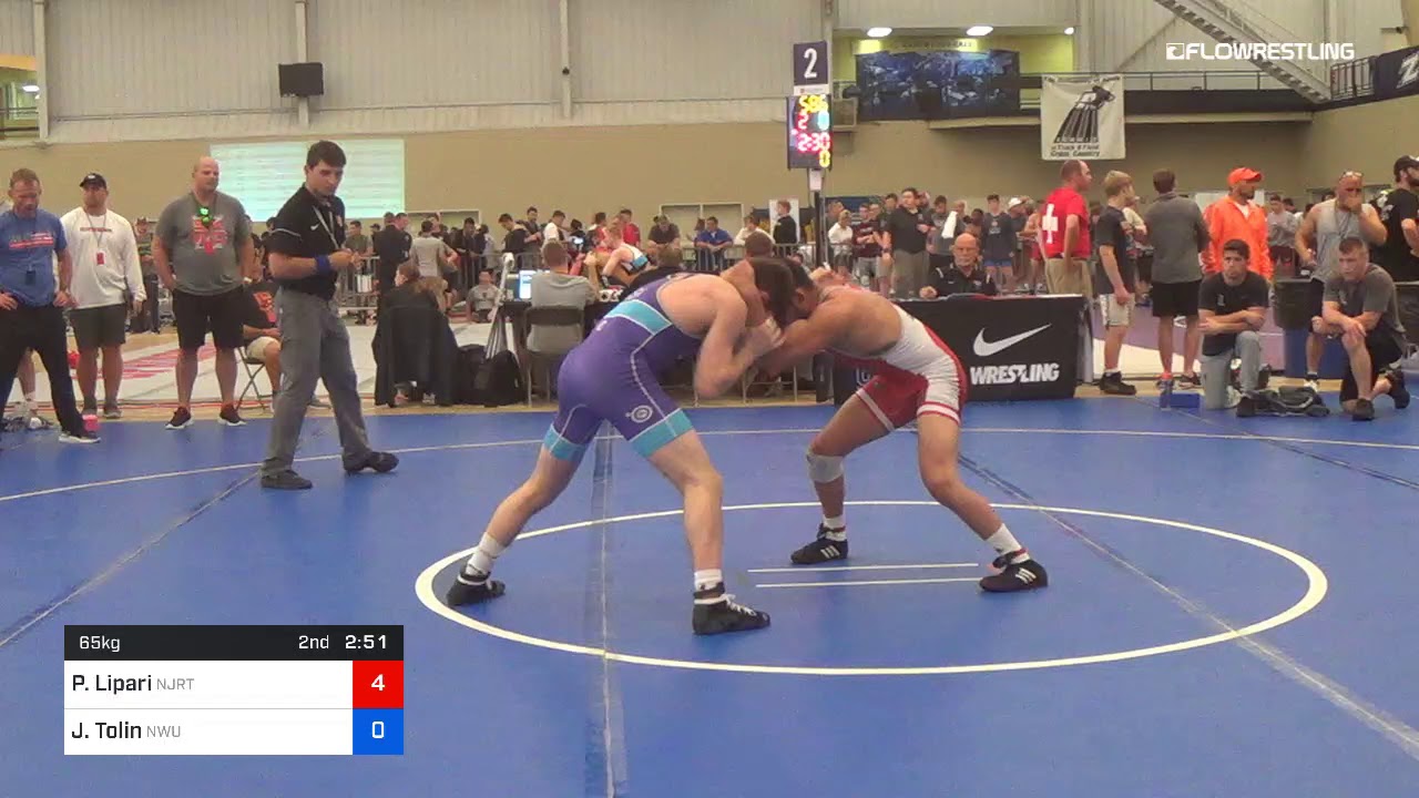 65 Kg Round Of 32 Peter Lipari NJRTC Vs Jack Tolin Northwestern - YouTube