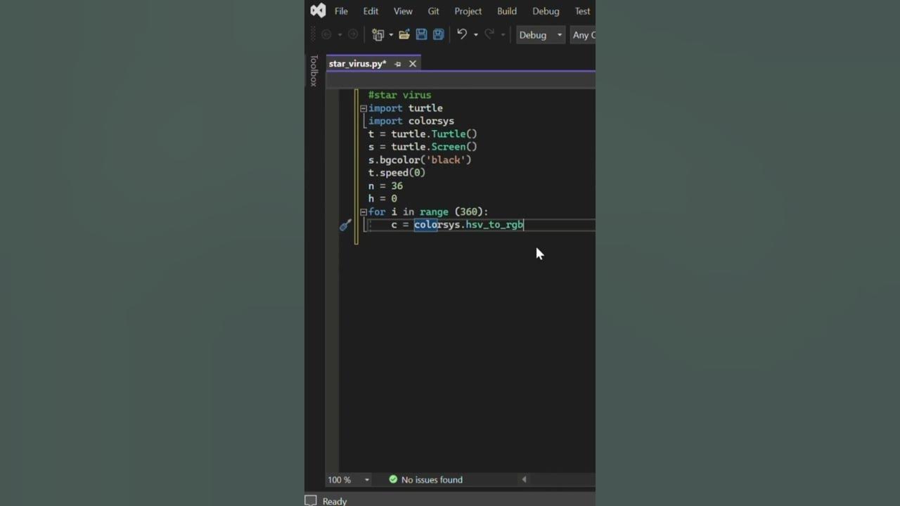 Design A Star Virus Using Python 🐍🦠 Easy Python Pythonprogramming Jeydurgasshre Youtube 5389