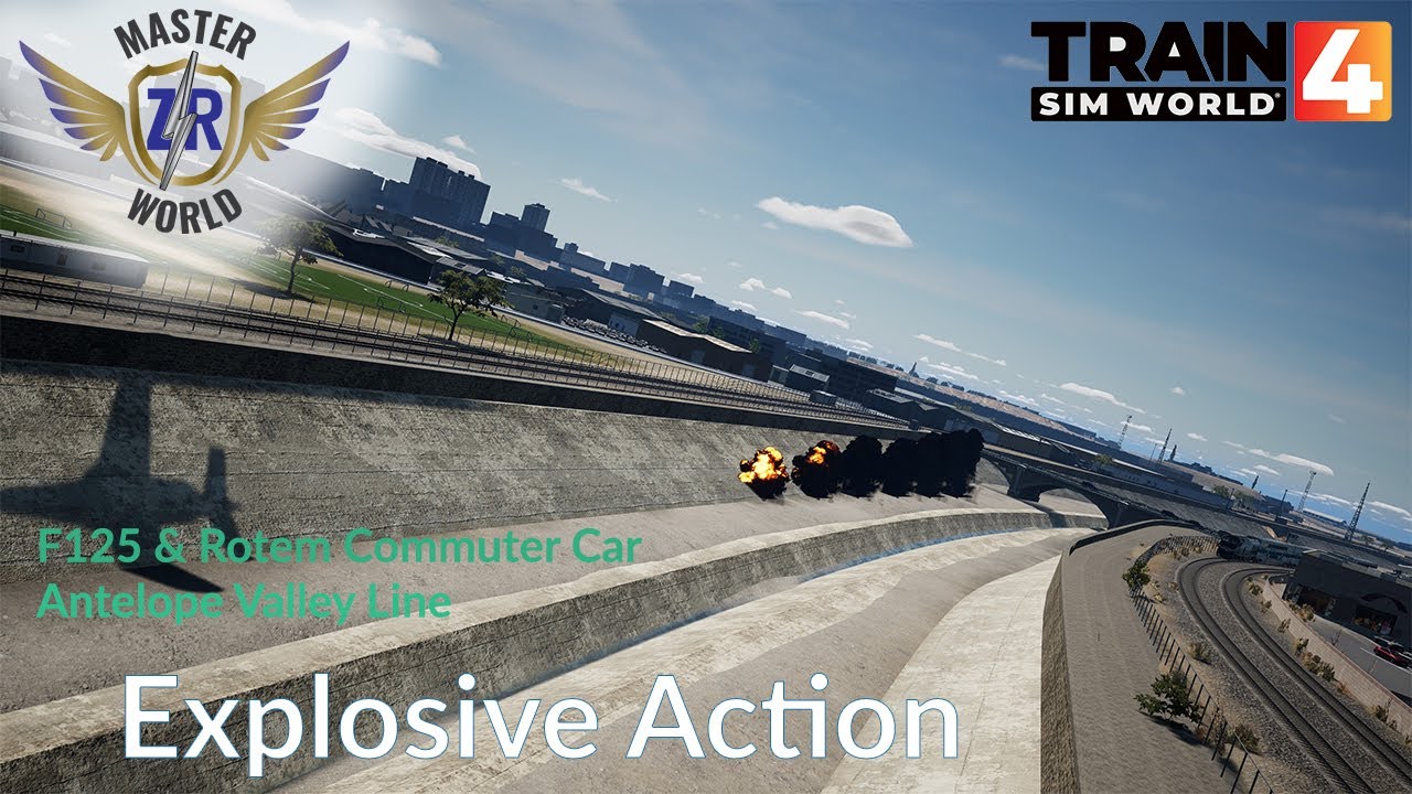 Blockbuster - Antelope Valley Line - F125 & Rotem Commuter Car - Train ...