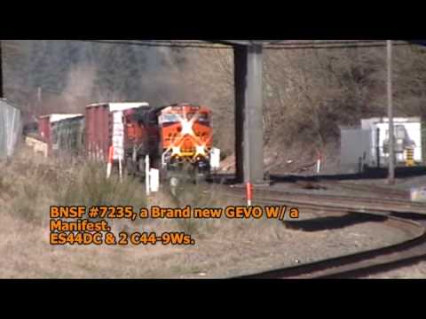 BNSF #7657 & #7235 at Kelso-Longview, WA - YouTube