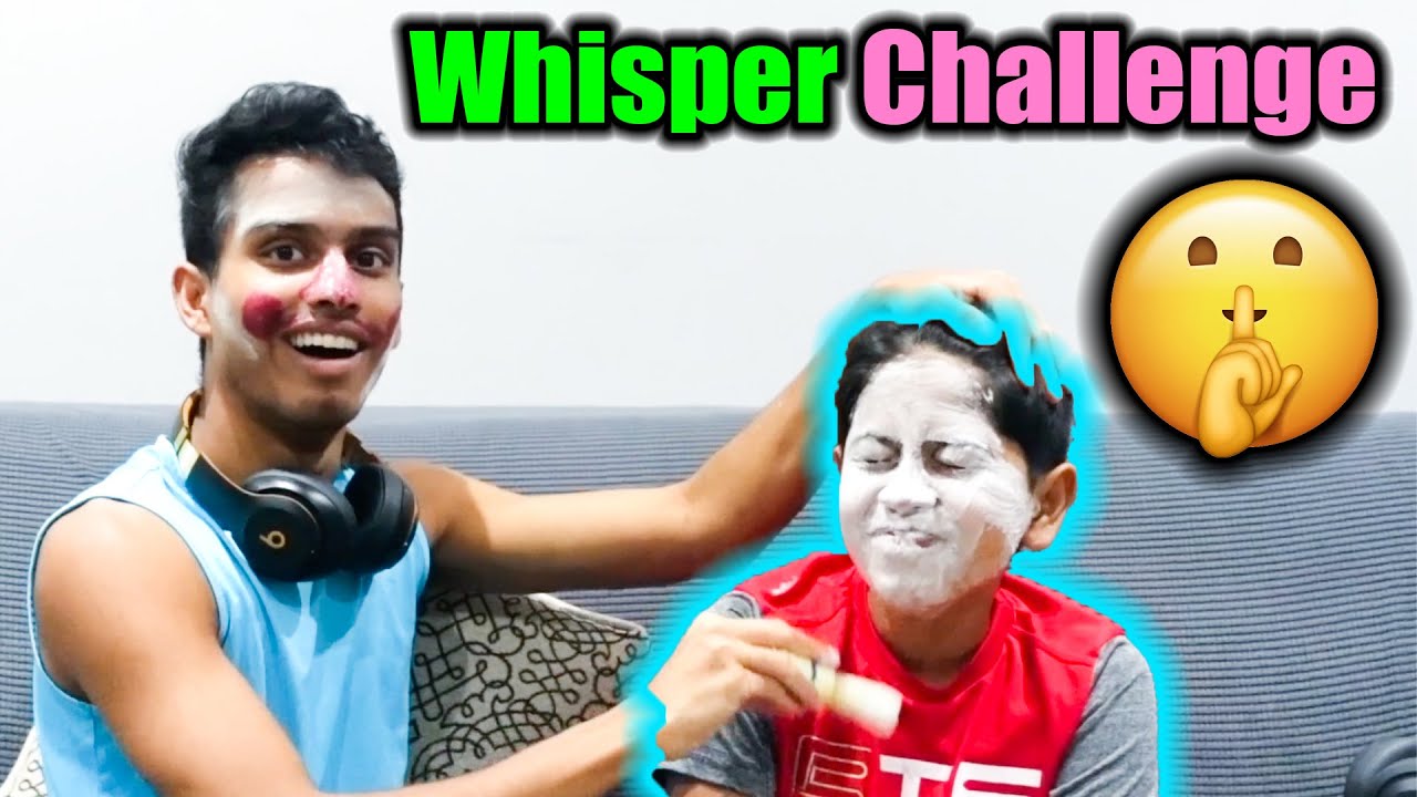 WHISPER 🤫 Challenge 😳‼️| VelBros Tamil - YouTube