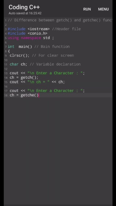 Use Of Getch And Getche Function In C Shorts Mrjaistech Youtube