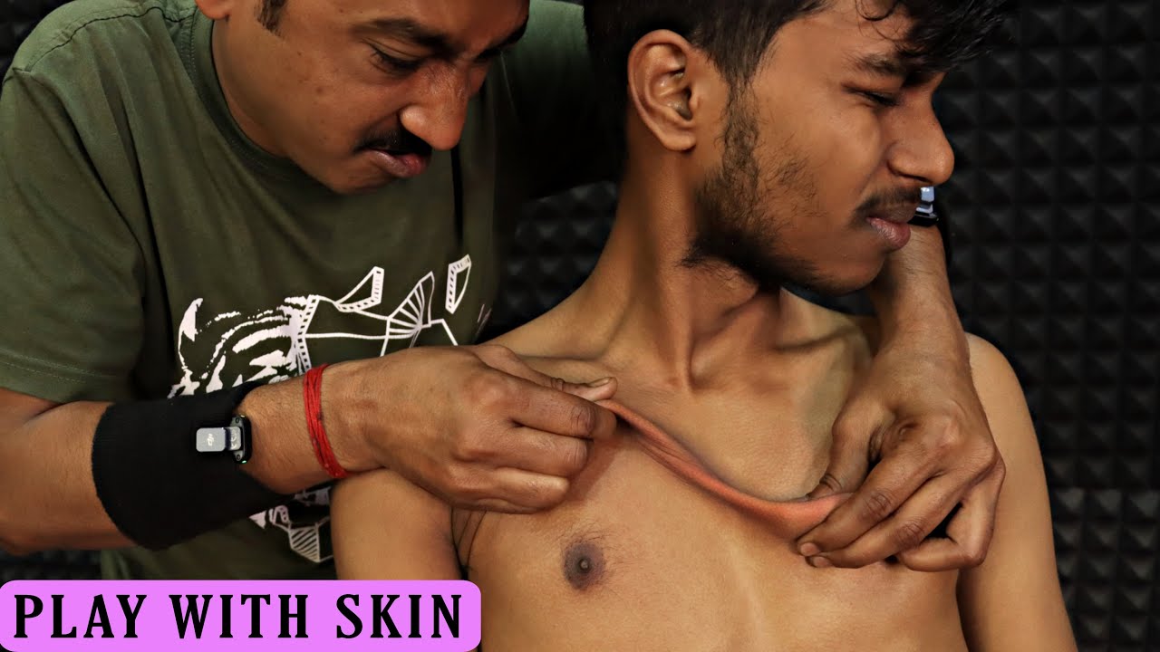Chest Skin Cracking | Head Massage & Back Massage | Chiropractic Cracks ...