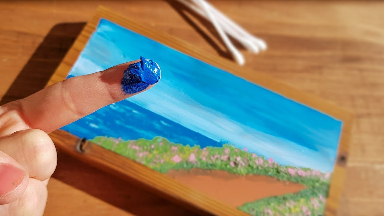 finger painting tutorial: How to paint landscape with fingers | # ...