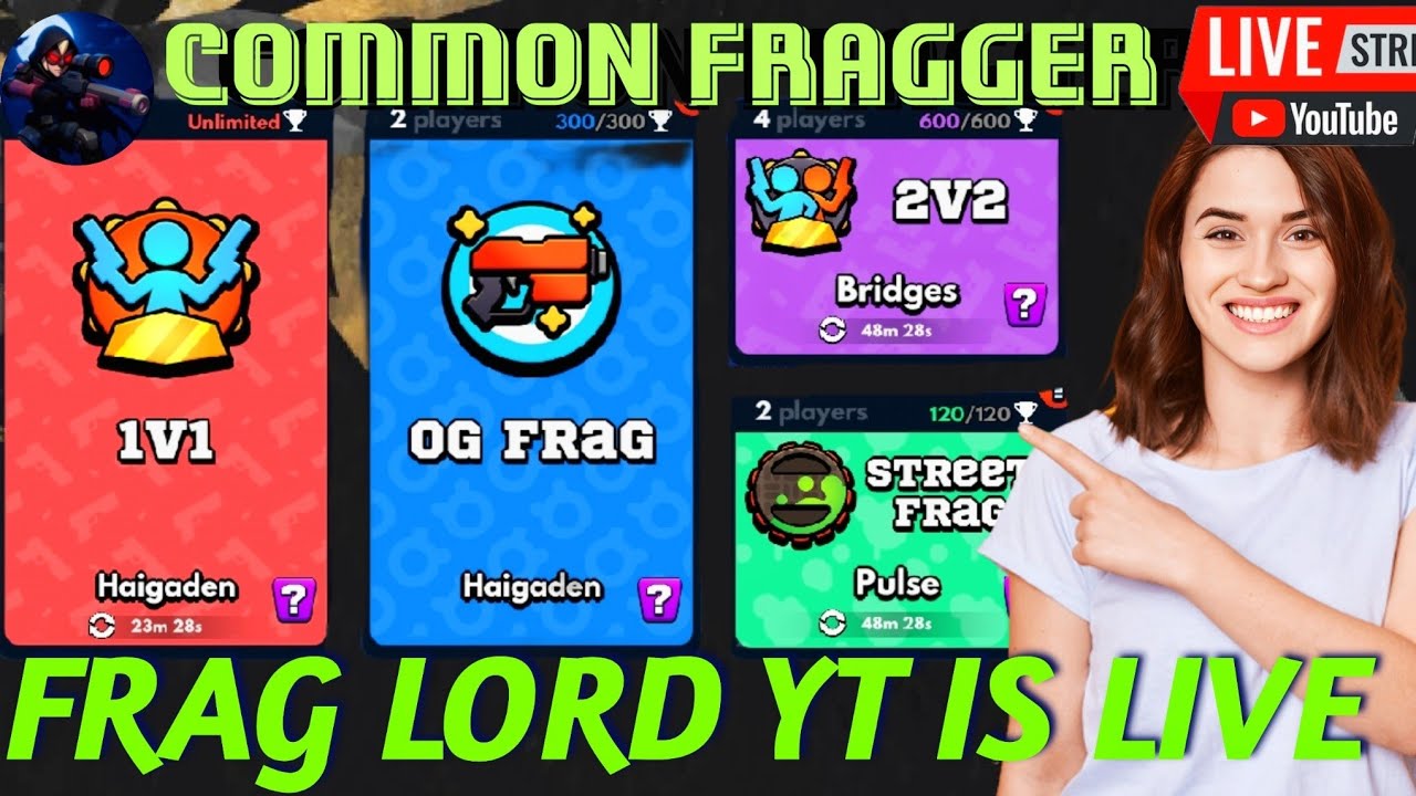 Frag Lord Yt is live! join now fraggers || frag Lord yt || kartik ...