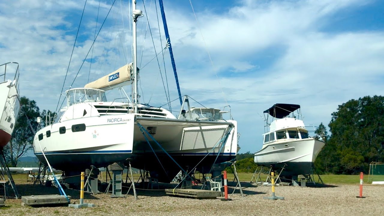 DAMAGE REPORT on CATAMARAN BEACHED in STORM & how we ended up in ...