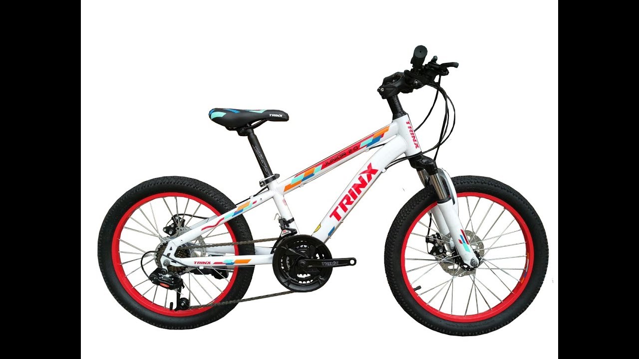 Xe đạp trẻ em TRINX JUNIOR2.0 2017 Trắng đỏ - YouTube