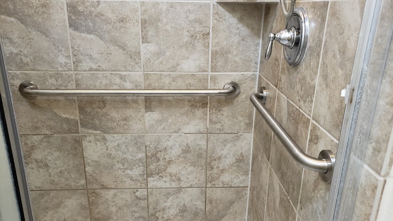 DIY Grab Bars Installation in bathroom - YouTube